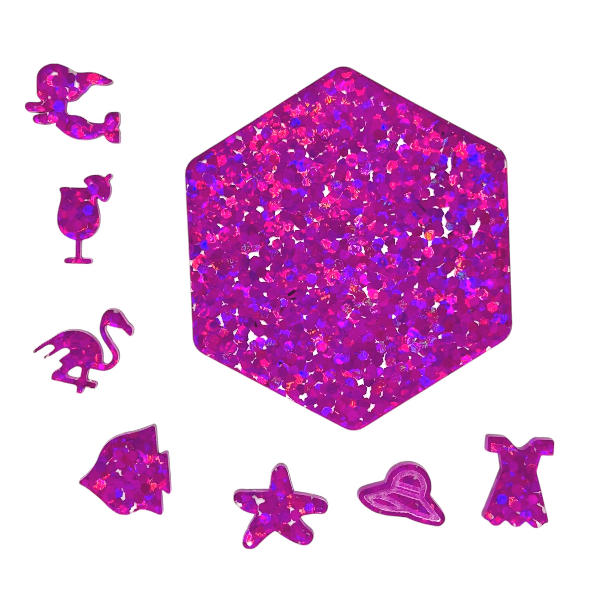 Glitter Rock Fuscia Glitter Cast Acrylic Sheet - Walmart.com