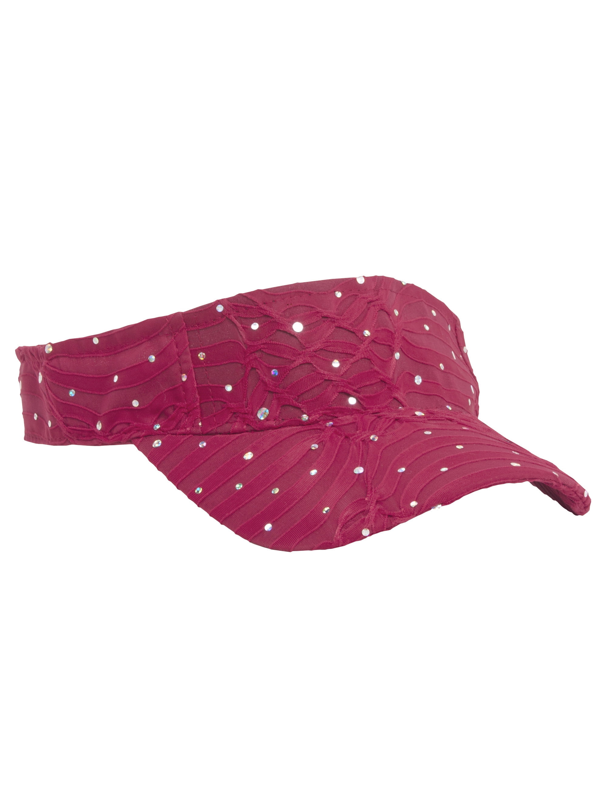 Glitter Sequin Visor - Fuchsia - Walmart.com
