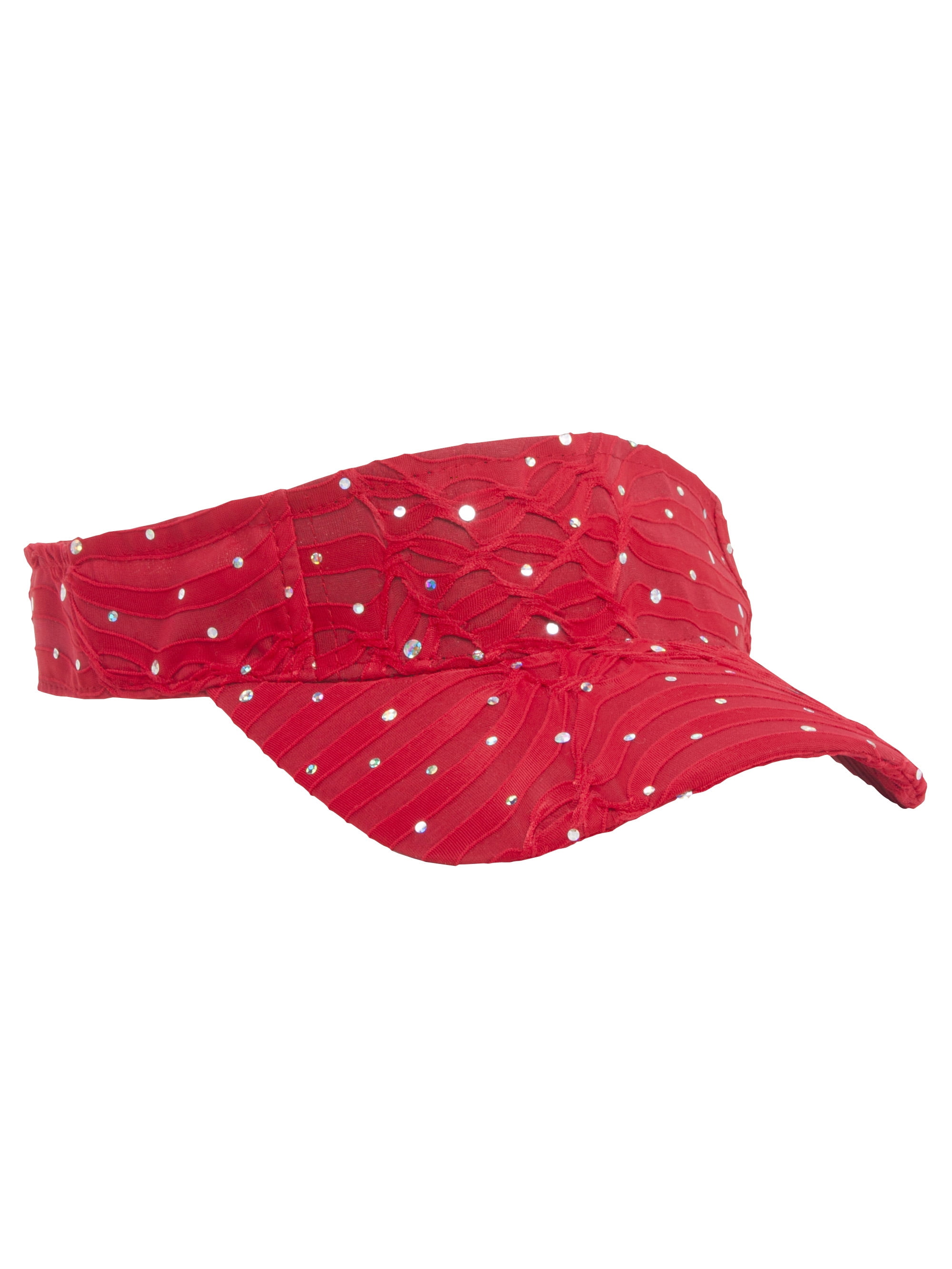 Glitter Sequin Visor - Red - Walmart.com