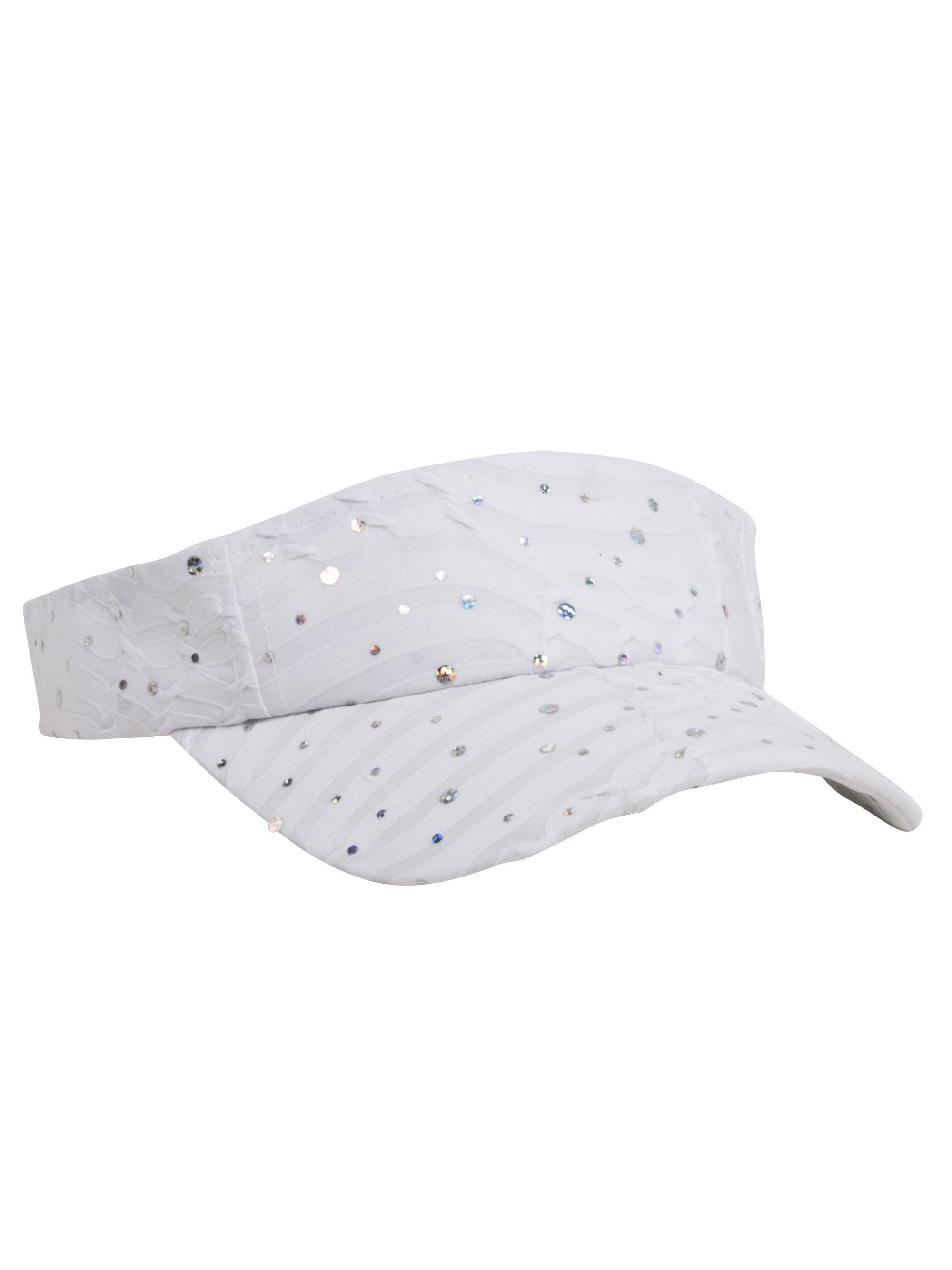 Glitter Sequin Visor - White - Walmart.com