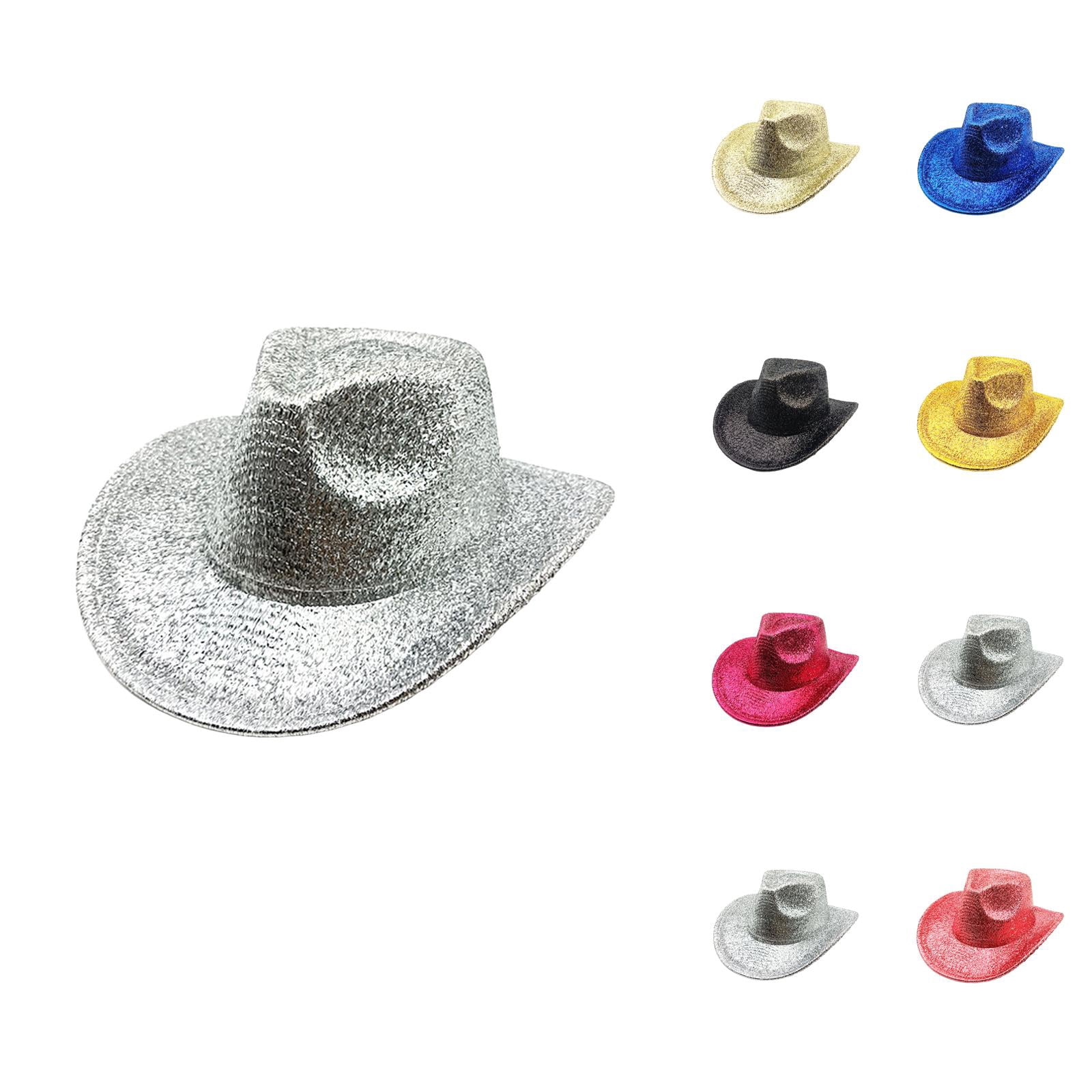Glitter Sequin Western Cowboy Hats for Men Women Sparkly Cowgirl Hat ...
