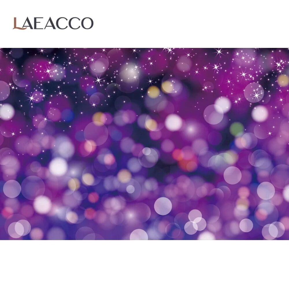 Glitter Shiny Star Fantasy Polka Dots Light Bokeh Love Seamless Pattern Photo Background ...