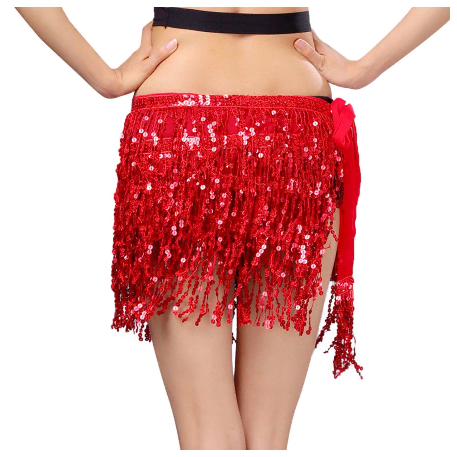 Glitter Skirt for Women Sequin Fringe Nightclub Skirt Stage Performance ...