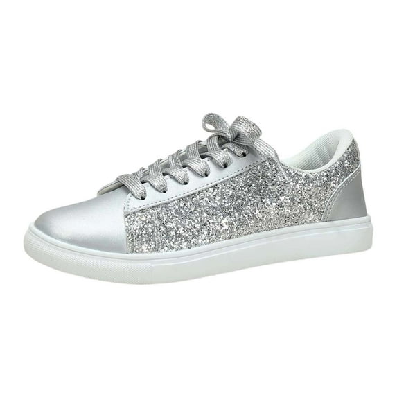 Glitter Sneakers for Women - Sparkly Bling Sequin Sneakers for Wedding ...