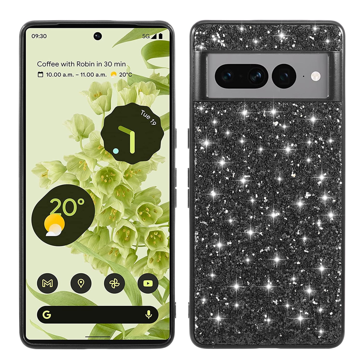 Glitter Sparkly Shiny Bling Case for Google Pixel 9 / 9 Pro, Ultra Slim ...