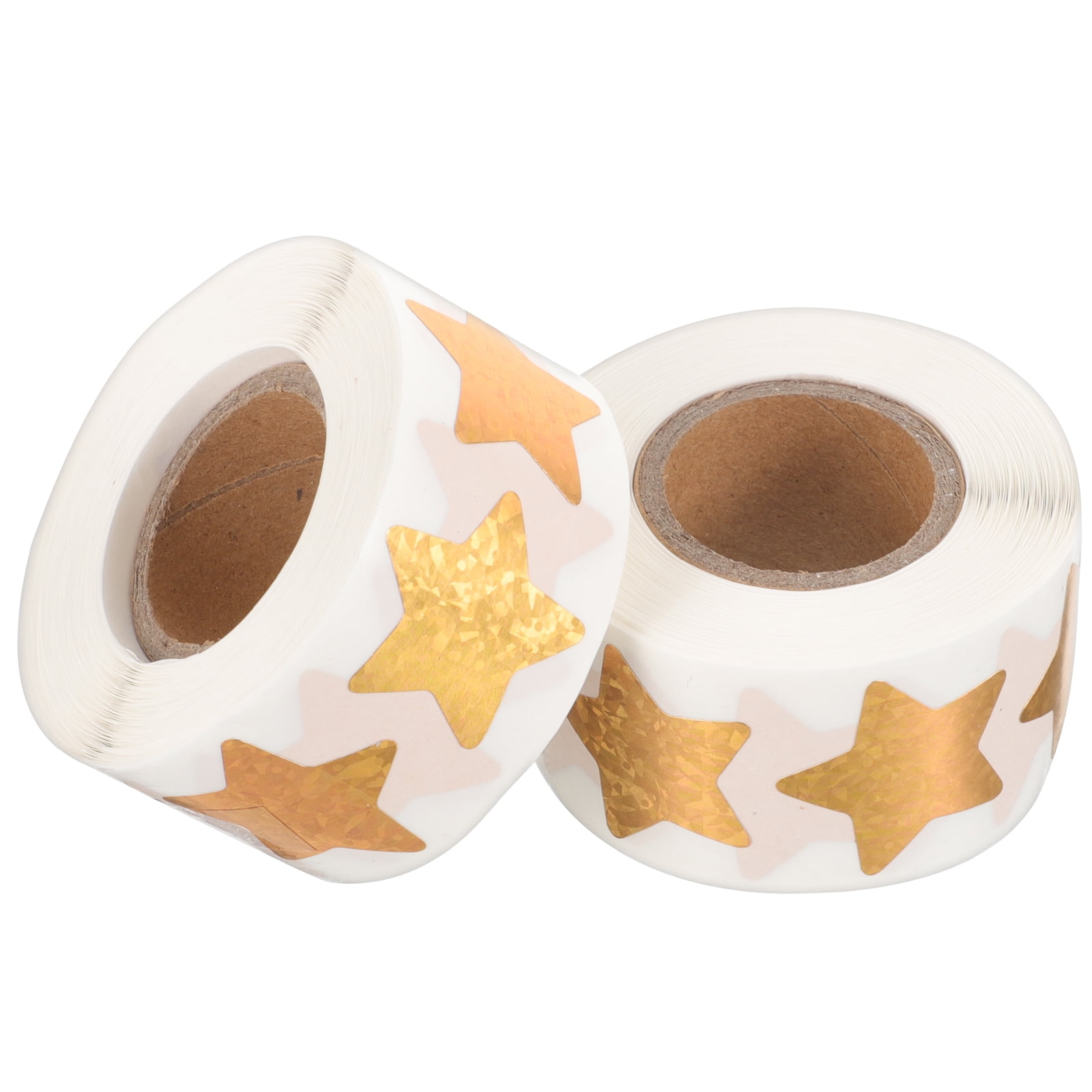 Worgeous 2 Rolls Shiny Star Stickers for Kids Reward Crafts Packaging ...
