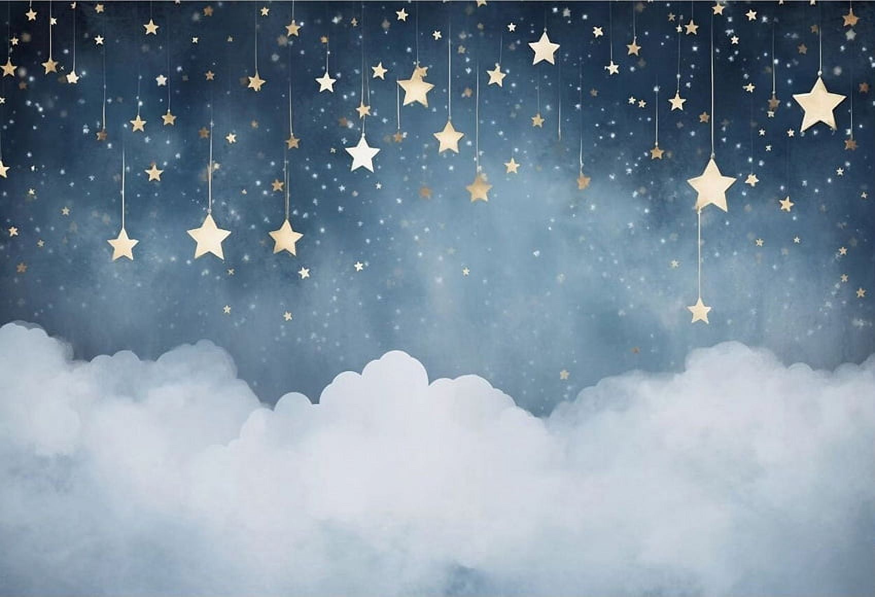 Glitter Stars Moon Curtain Child Birthday Party Cake Smach Portrait r ...