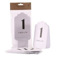 25 Pcs Table Number Plate Labels Numbers Teepee Tent Banquet - Walmart.com