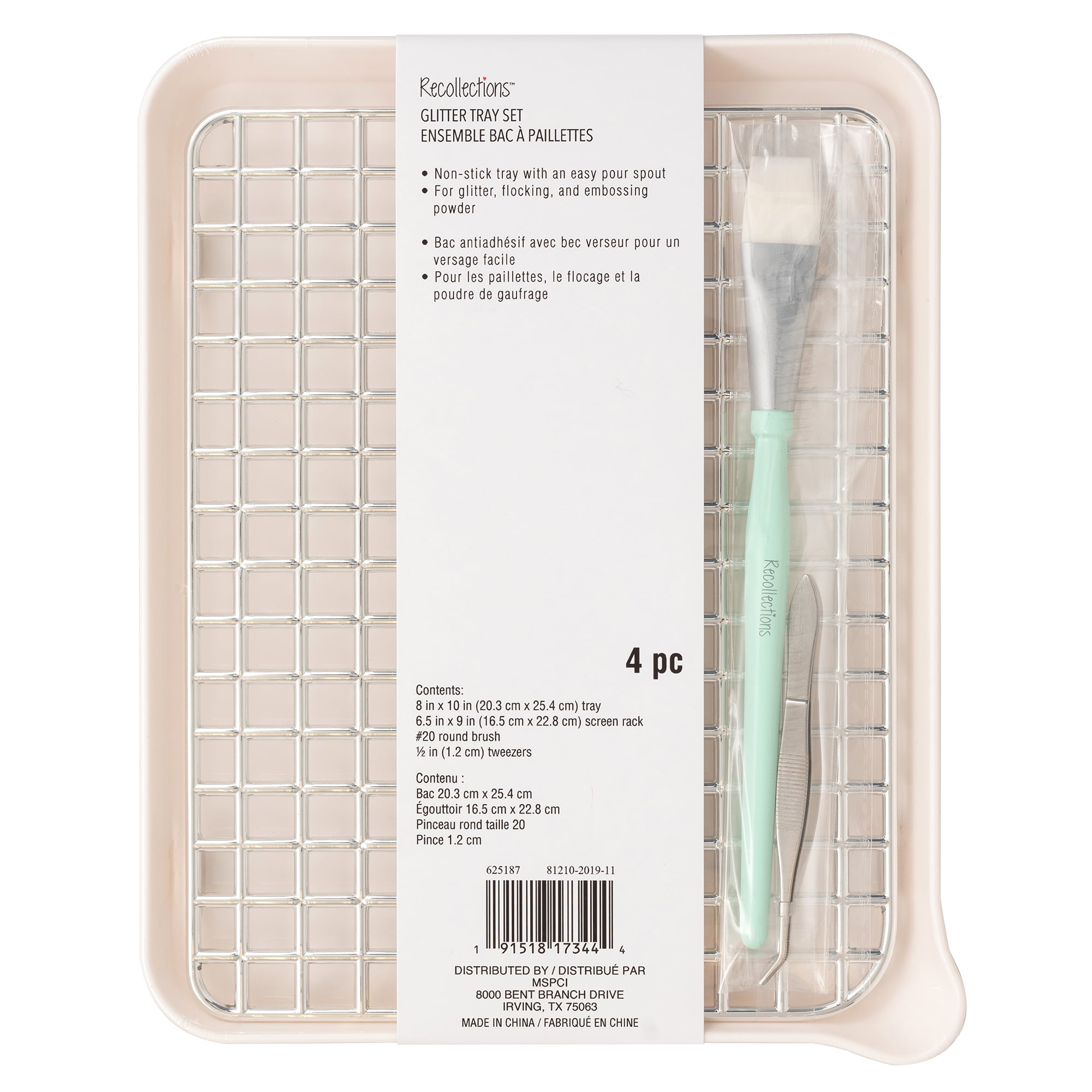 Glitter Tray Set by Recollections - Mess-Free Crafting Tool for Glitter ...