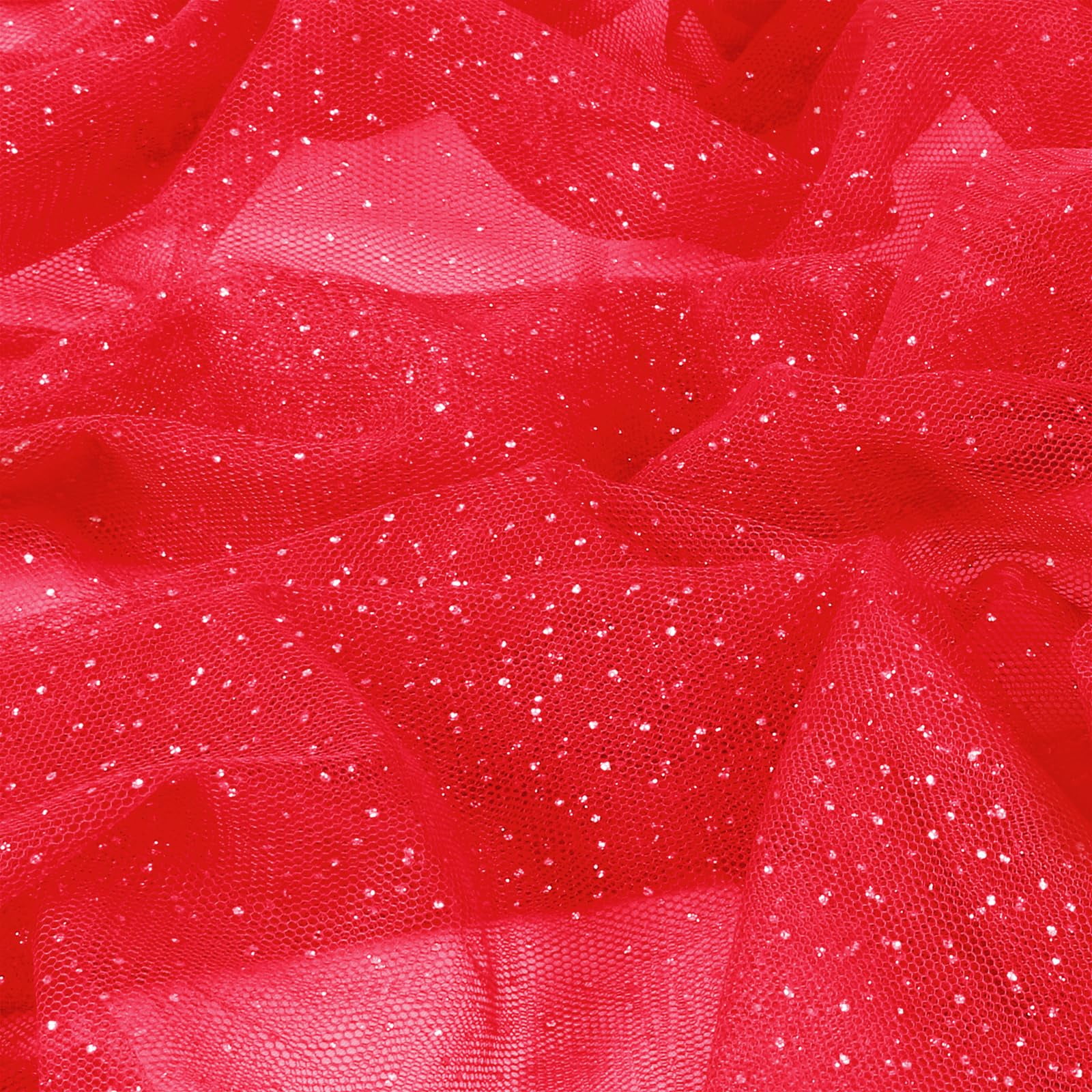 Glitter Tulle Fabric, 150cm Wide Tulle Bolt Pink Tulle Netting with ...