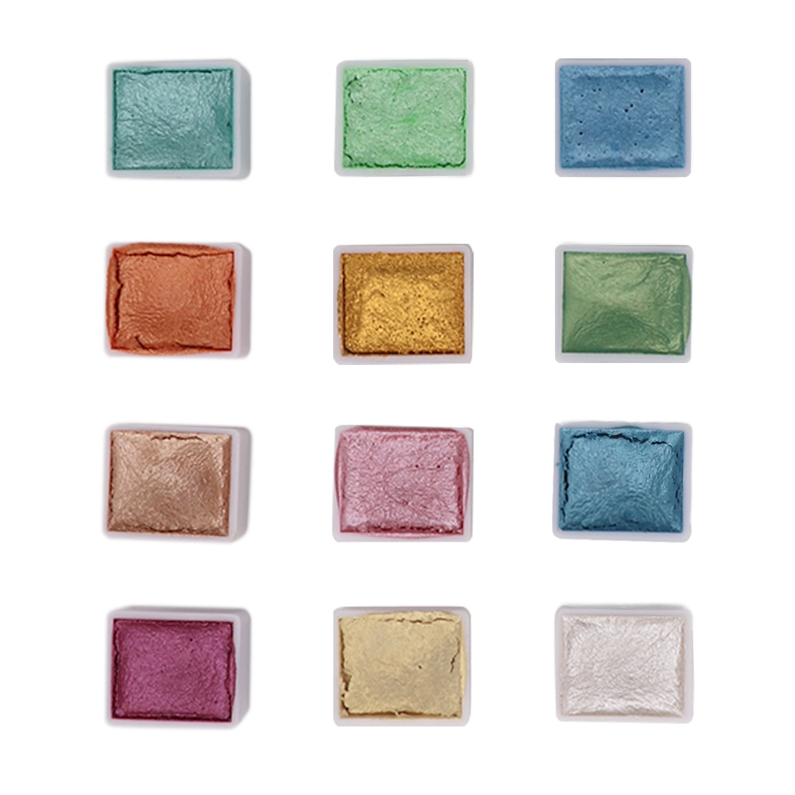 Glitter Watercolor Paint Solid Packing, Metal Macaron Color Art ...