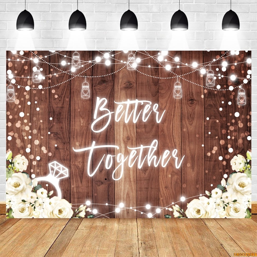 Glitter Wood Photography Backdrop Happy Birthaday Party Wedding Baby ...