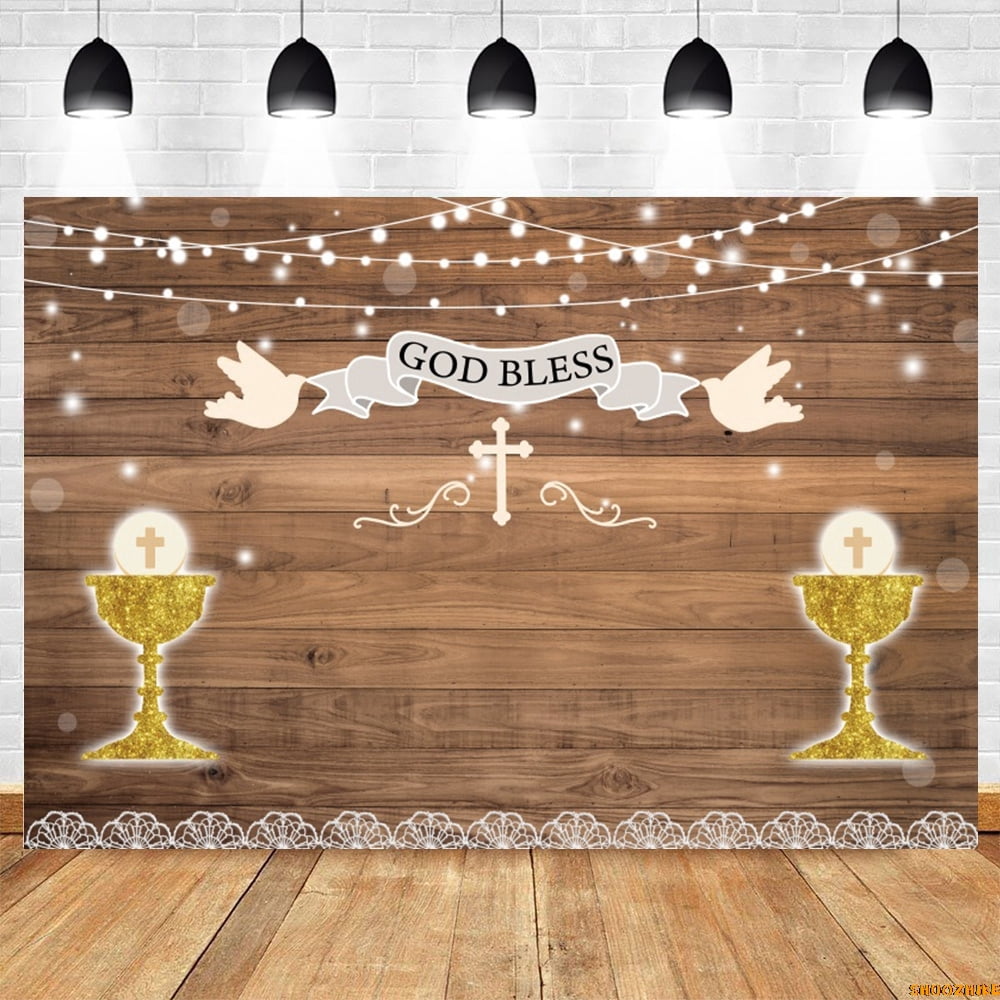 Glitter Wood Photography Backdrop Happy Birthaday Party Wedding Baby ...