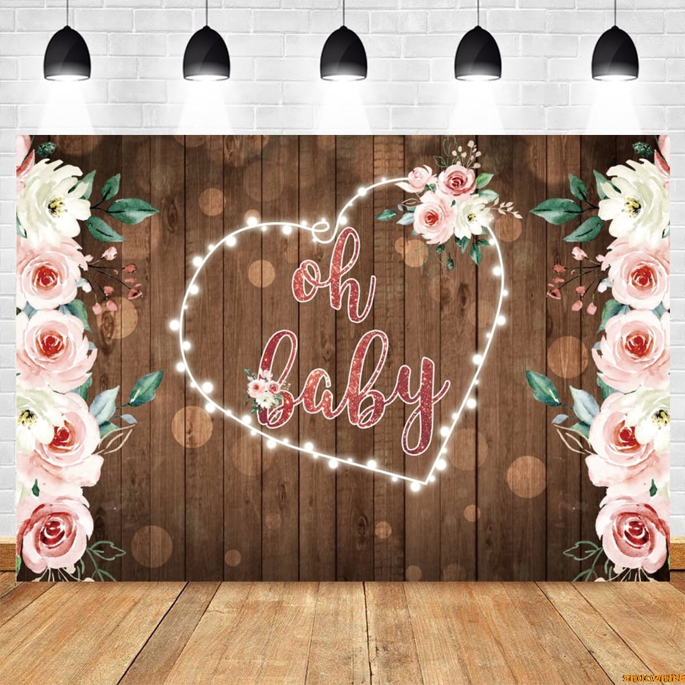 Glitter Wood Photography Backdrop Happy Birthaday Party Wedding Baby ...
