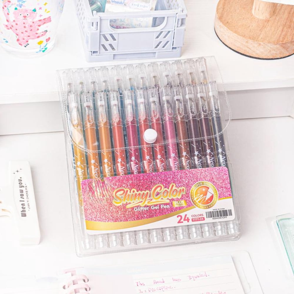Glitter gel pen ,Metallic Vibrant Sparkle gel pens for coloring,glitter ...