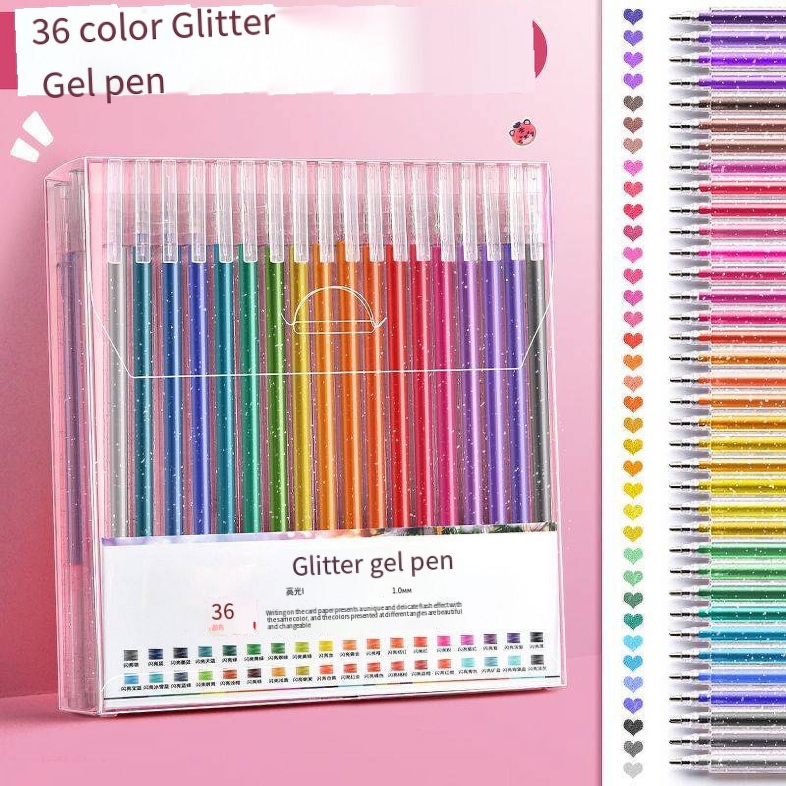 Glitter pen Gel glow Color Glitter Quicksand silver color changing hand ...