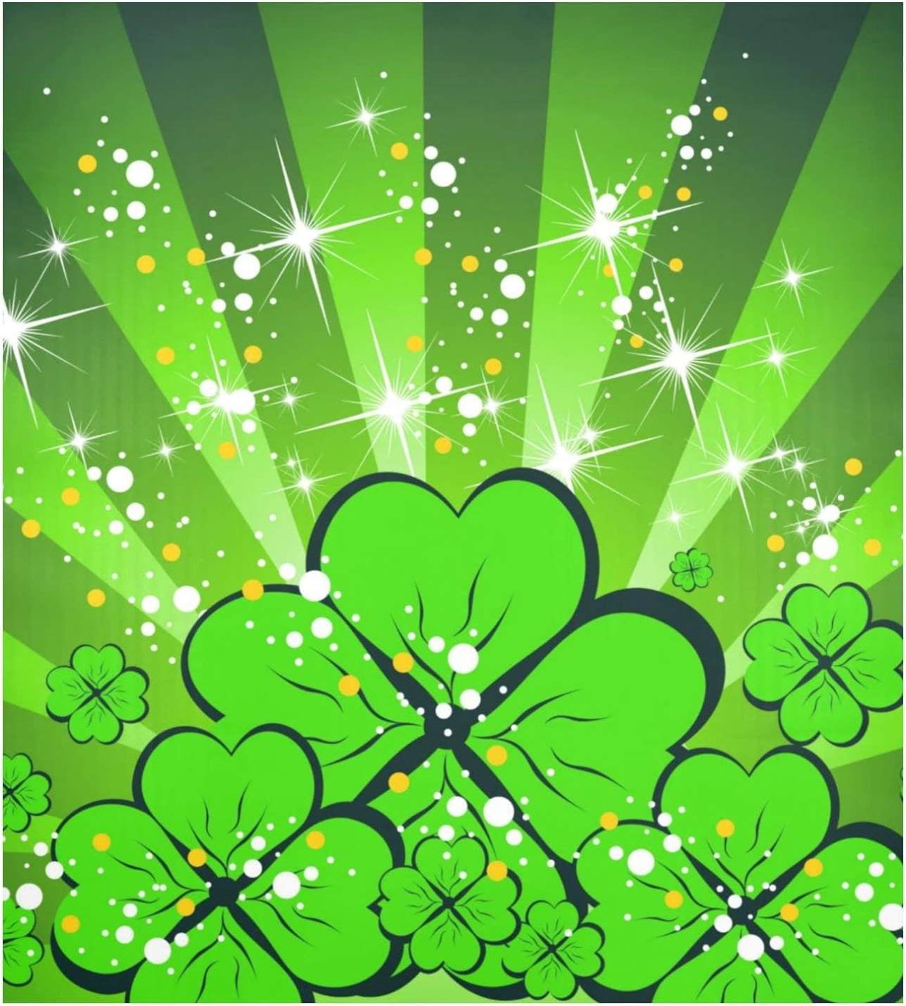 Glittering Clover Dishwasher Magnet Cover Front Door Decorative ...