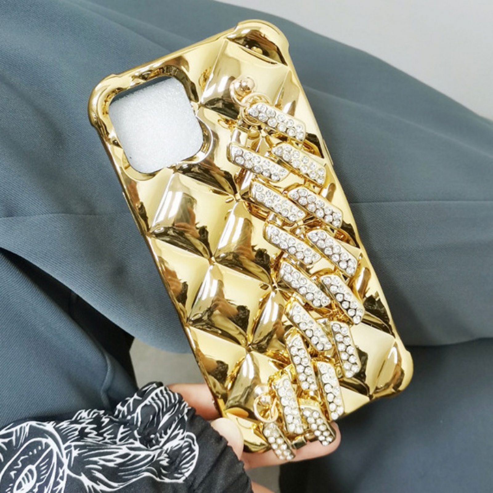 Glittering Diamond Rhinestones Soft TPU Phone Case for iPhone 16 15 Pro ...