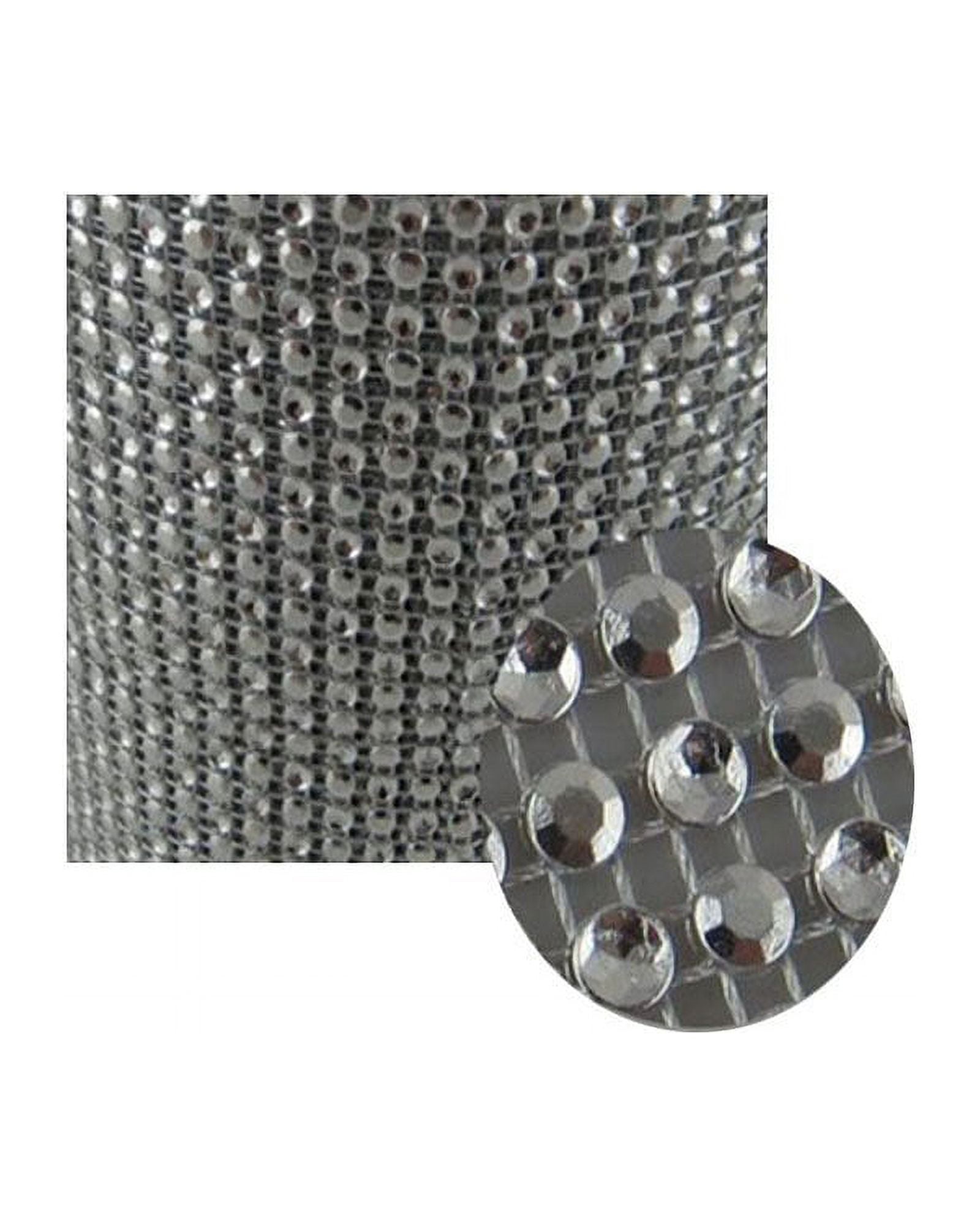 Glittering Faux Diamond Dazzling Faux Rhinestone Mesh Ribbon Wrap for ...