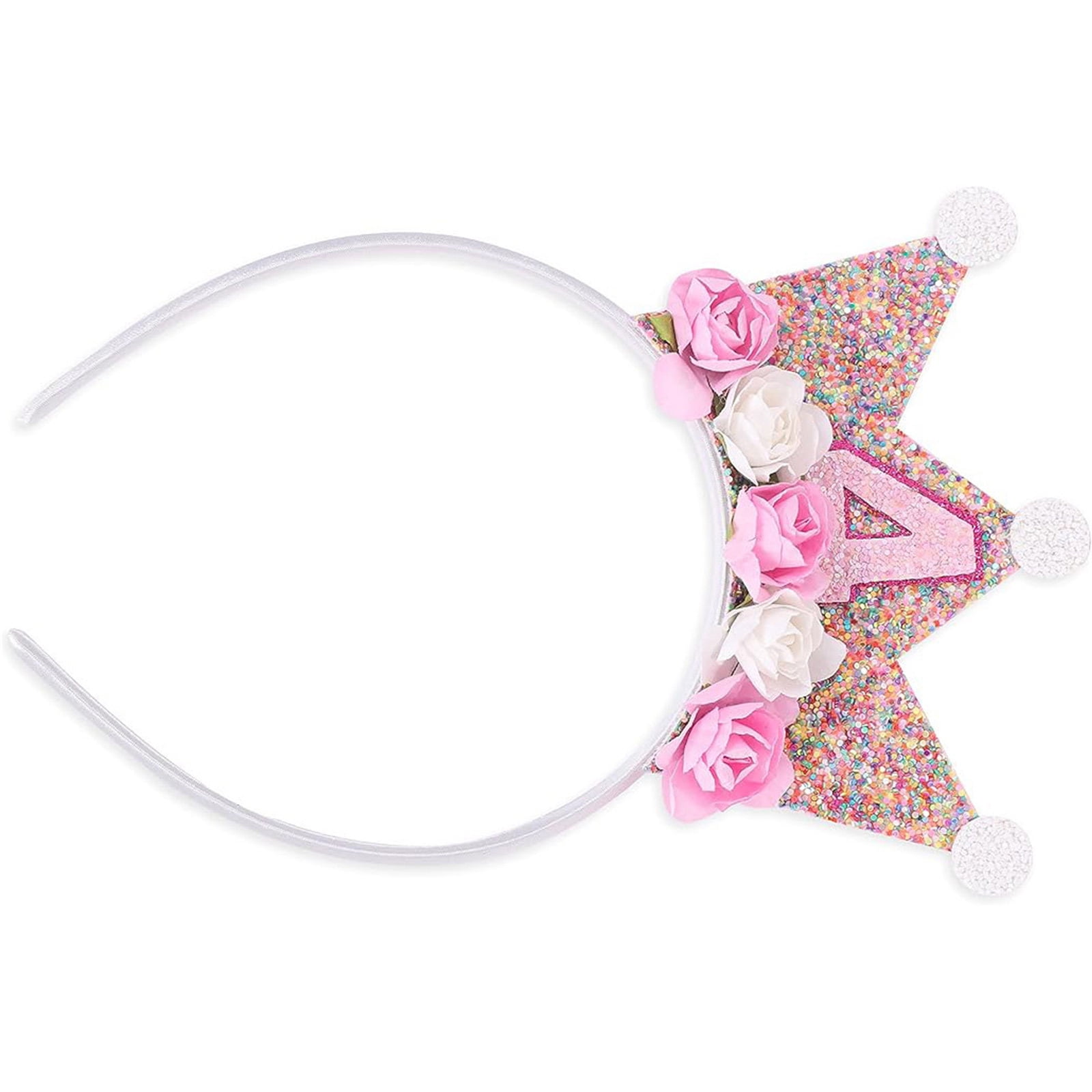 Glittering Head Bopper Birthday Headpiece Crown Headbands Sparkling ...