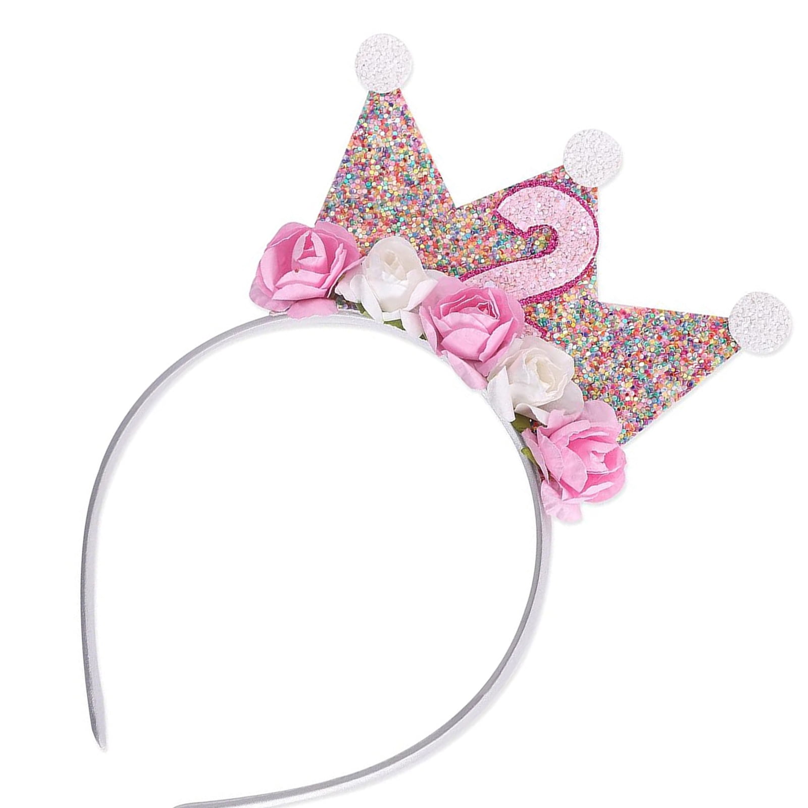 Glittering Head Bopper Birthday Headpiece Crown Headbands Sparkling ...