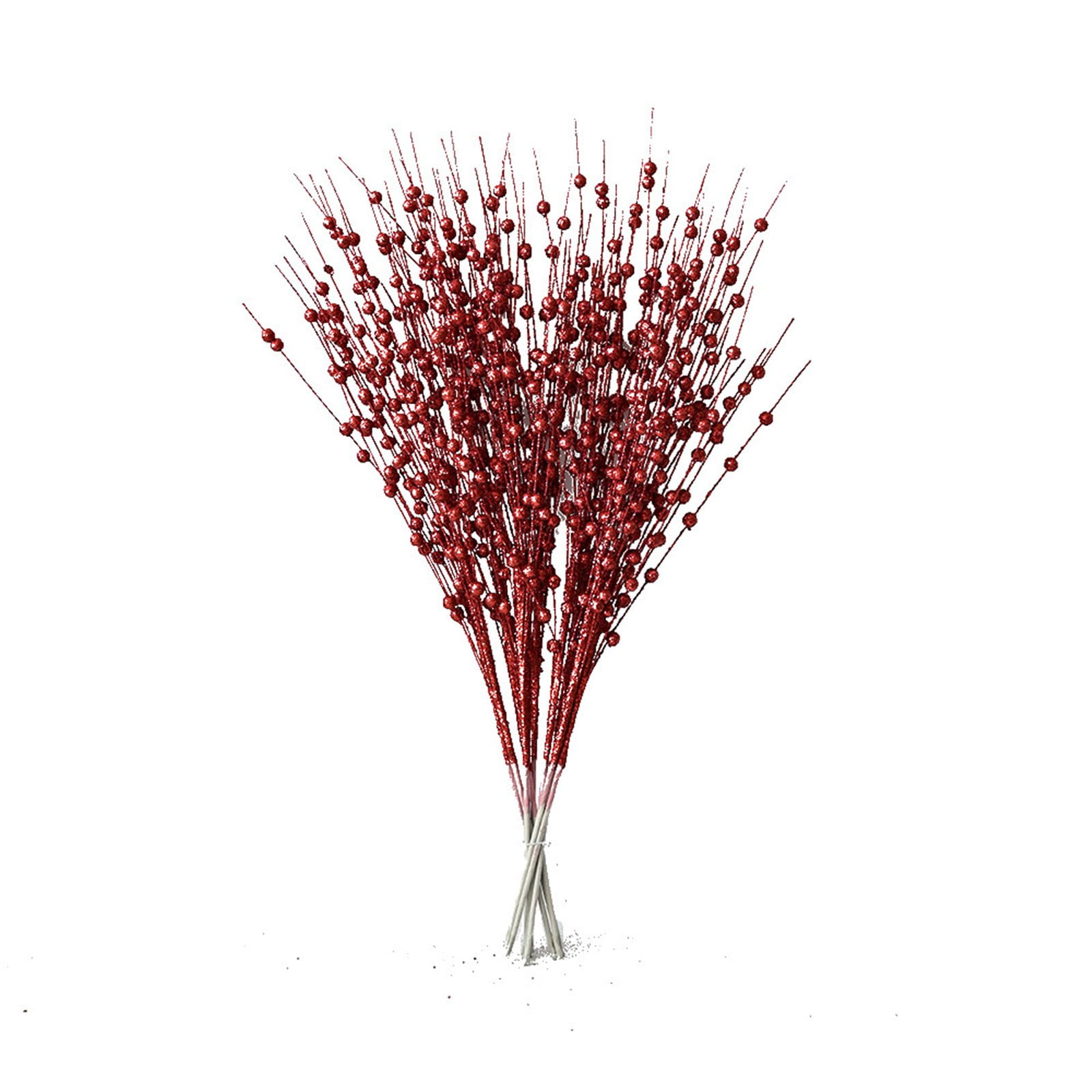 Glittering Red Berry Sticks for Diy Wreaths & Home Decor - Flexible ...