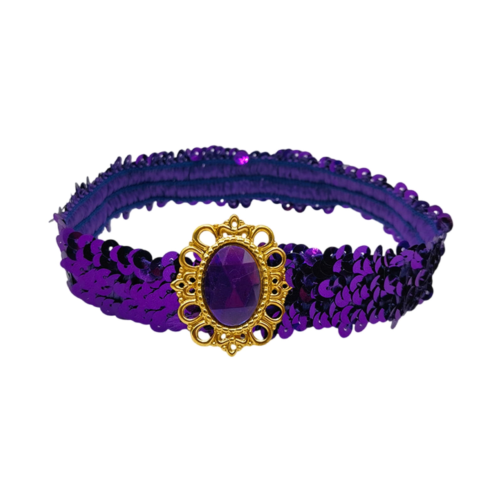 Glittering Sequins Headbands Rhinestones Elastic Hair Bands Hairpieces ...