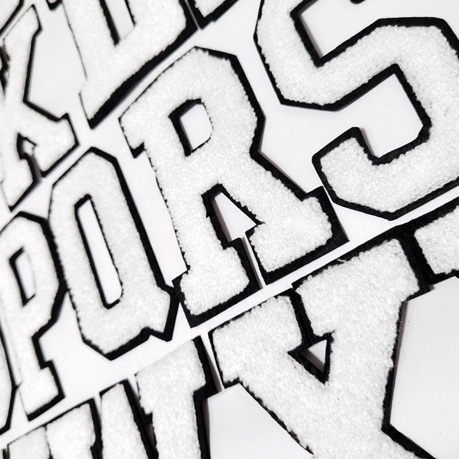 Glitters Iron On Letters Sew On Embroidered English Alphabet Applique ...