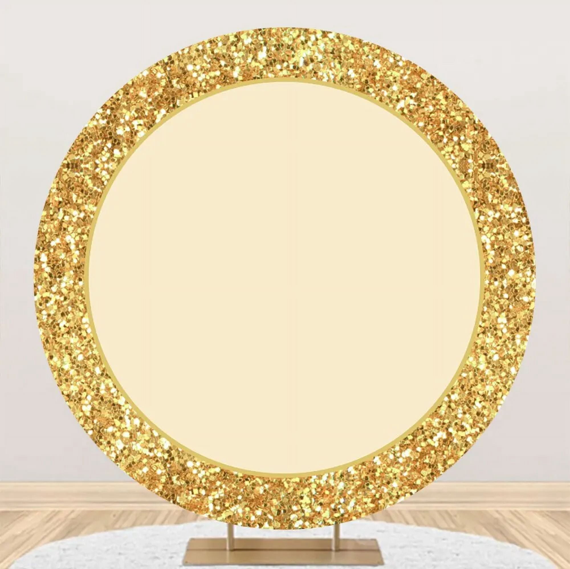 Glitters Light Bokeh Round Backdrop Cover White Black Circle Wedding ...