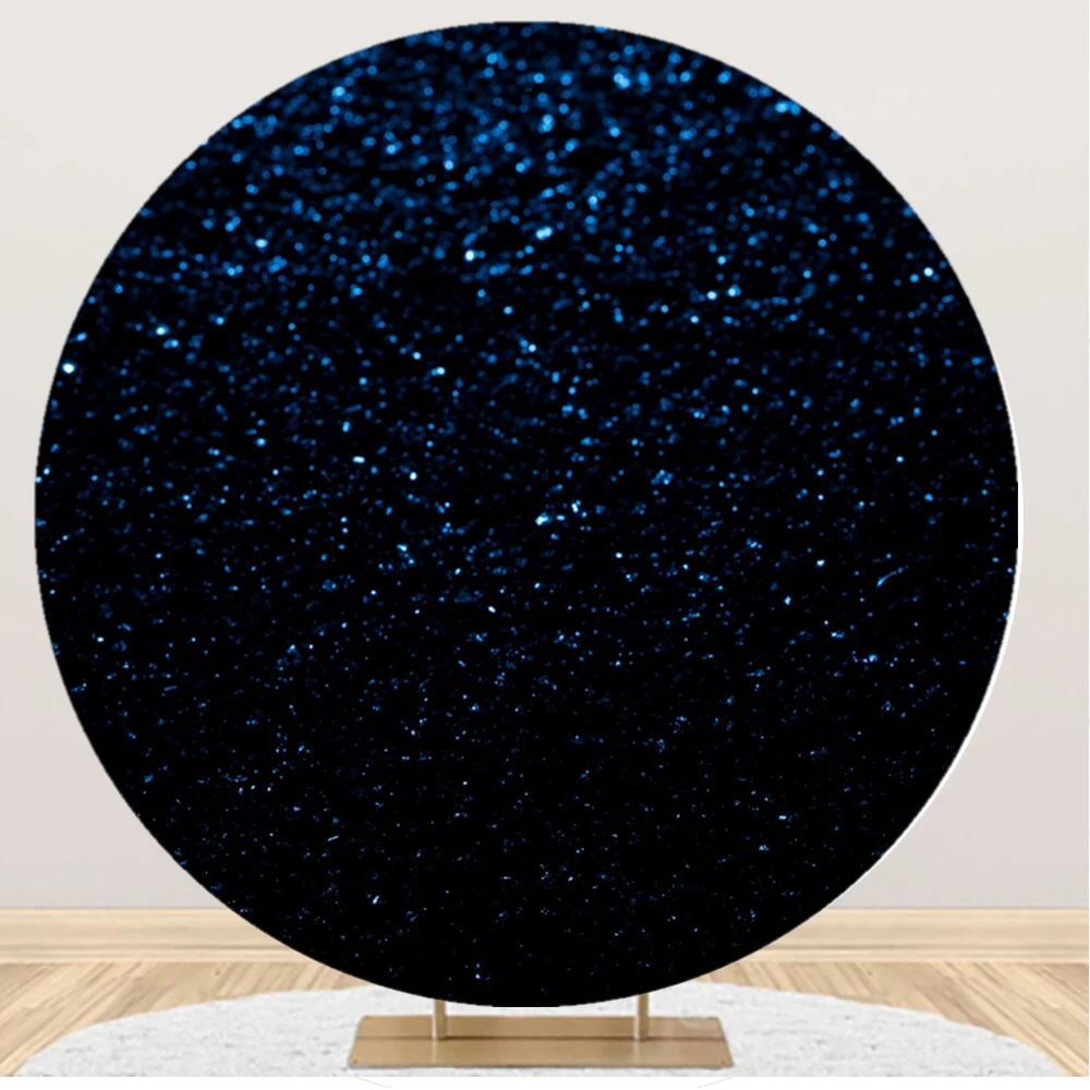 Glitters Light Bokeh Round Backdrop Cover White Black Circle Wedding ...