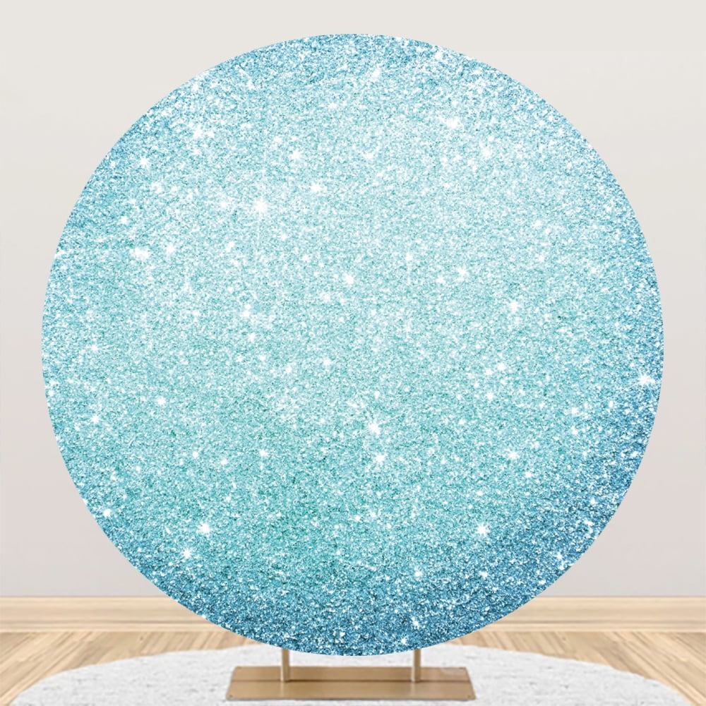 Glitters Light Round Backdrop Cover Gold Silver Shiny Wedding Birthday ...