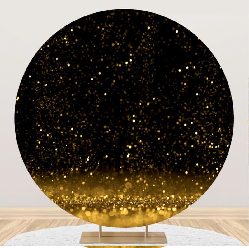 Glitters Light Round Backdrop Cover Gold Silver Shiny Wedding Birthday ...