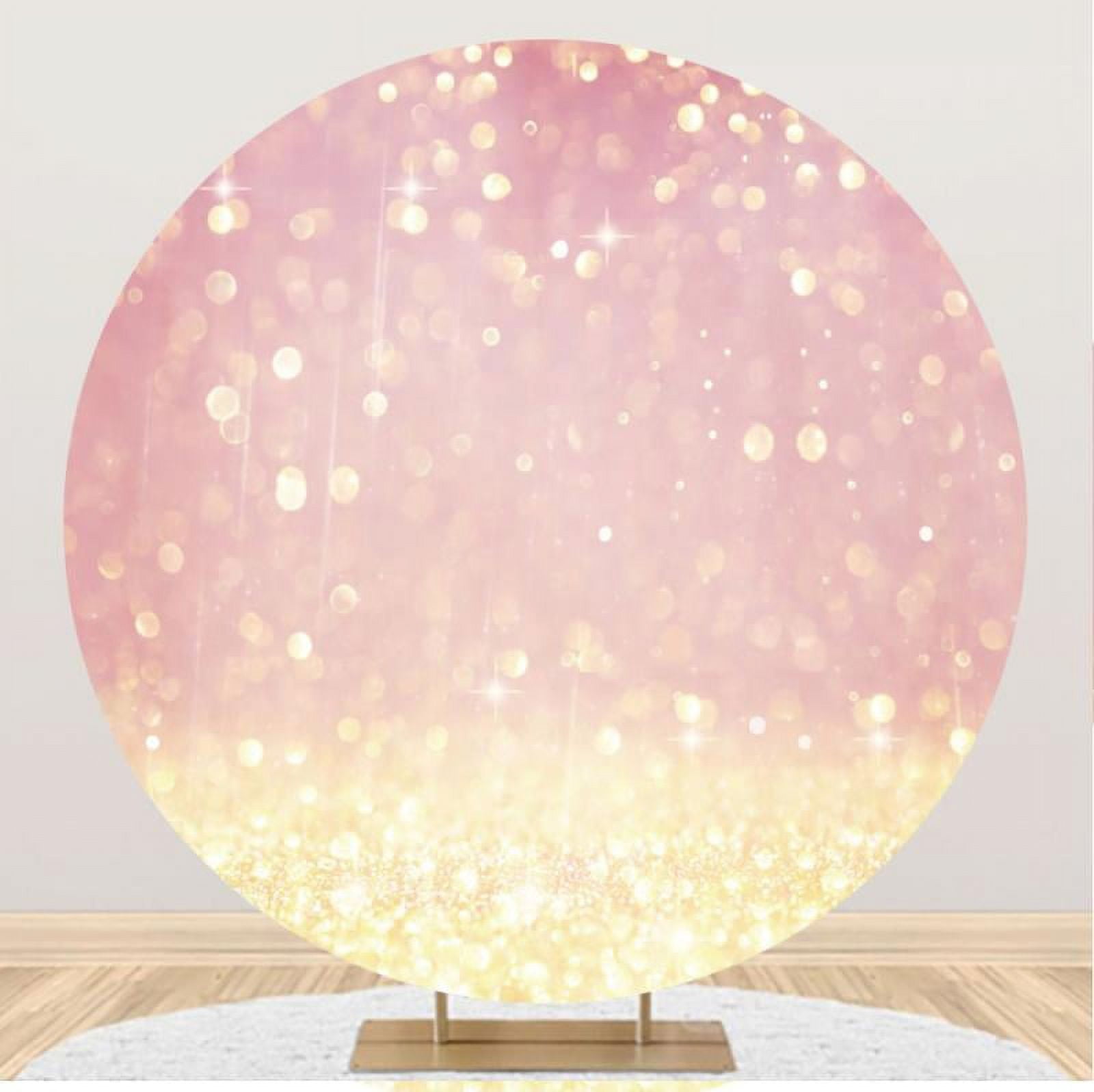 Glitters Light Round Backdrop Cover Gold Silver Shiny Wedding Birthday ...