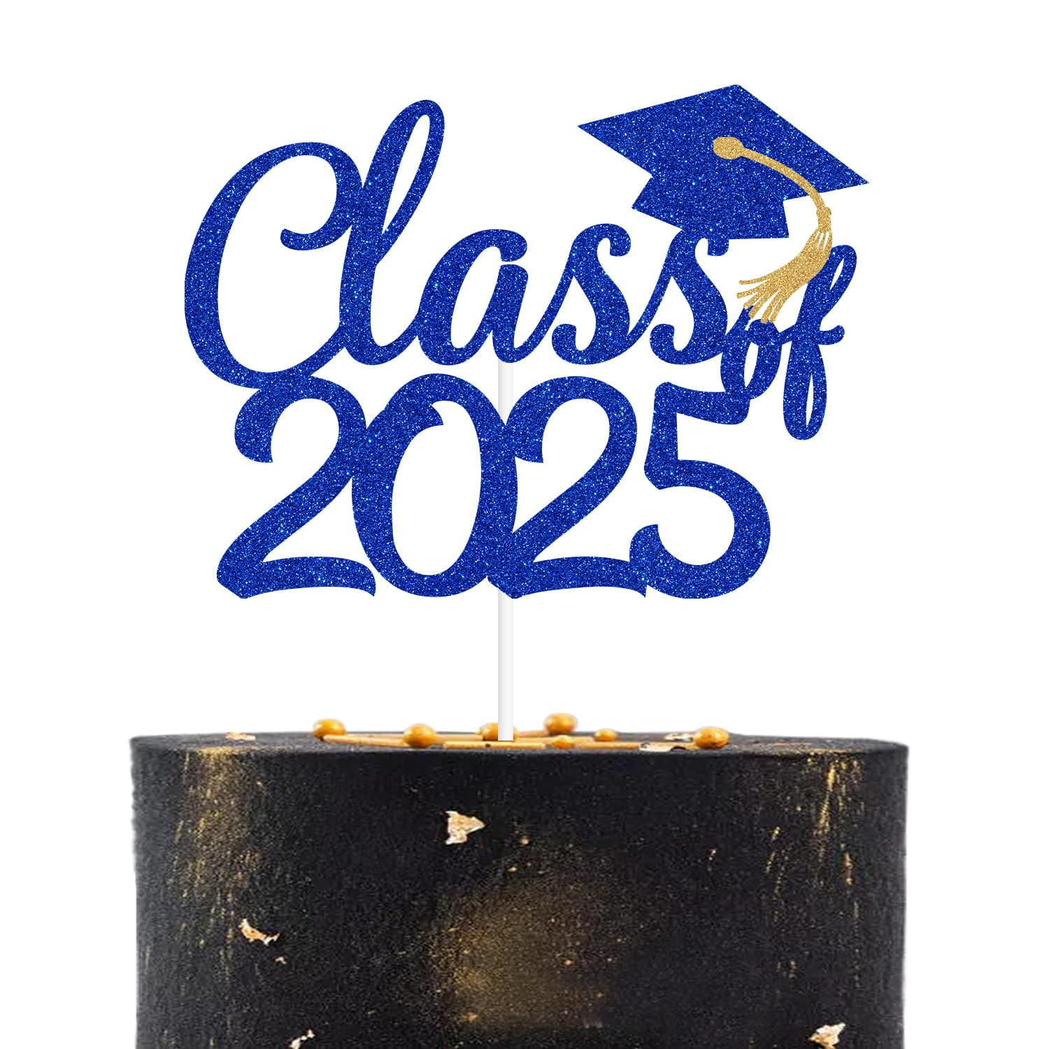 Glittery Class of 2025 Cake Topper, BSL1 Congrats Grad, Congratulations ...