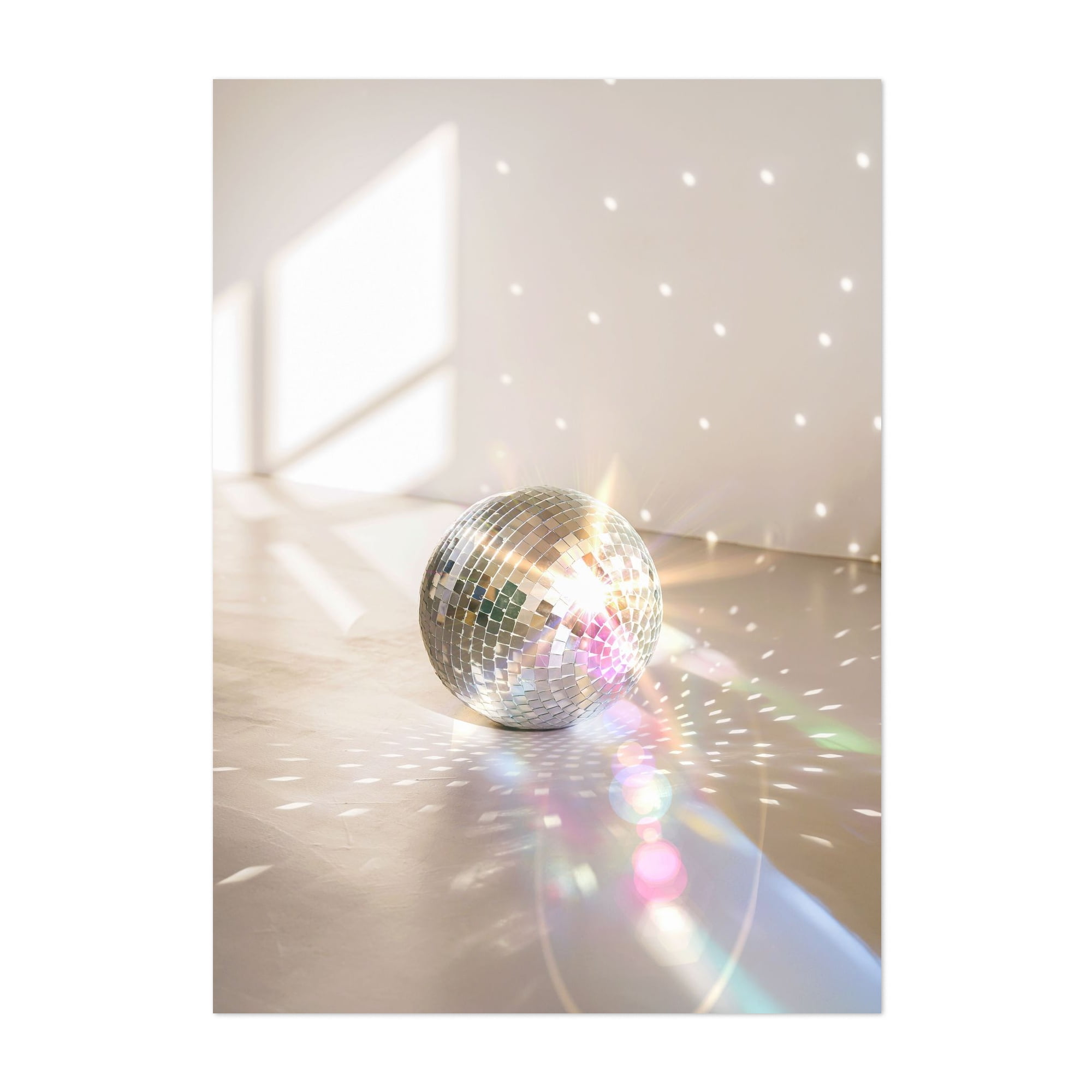 Glitz + Glam Disco Ball - Photography Retro Minimalist Abstract Modern ...