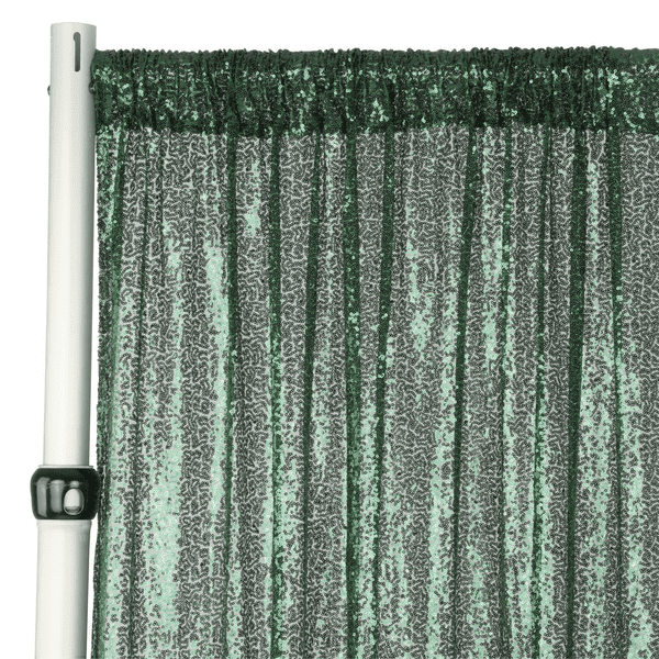 Glitz Sequin Mesh Net Photo Drape/Backdrop Panel Curtain w/4" Rod ...