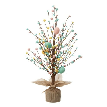 Fun Express Pastel Easter Egg Tree Decoration, Home Decor - Walmart.com