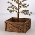 Glitzhome 22 x 22 Inches Christmas Natural Wooden Tree Collar - Walmart.com