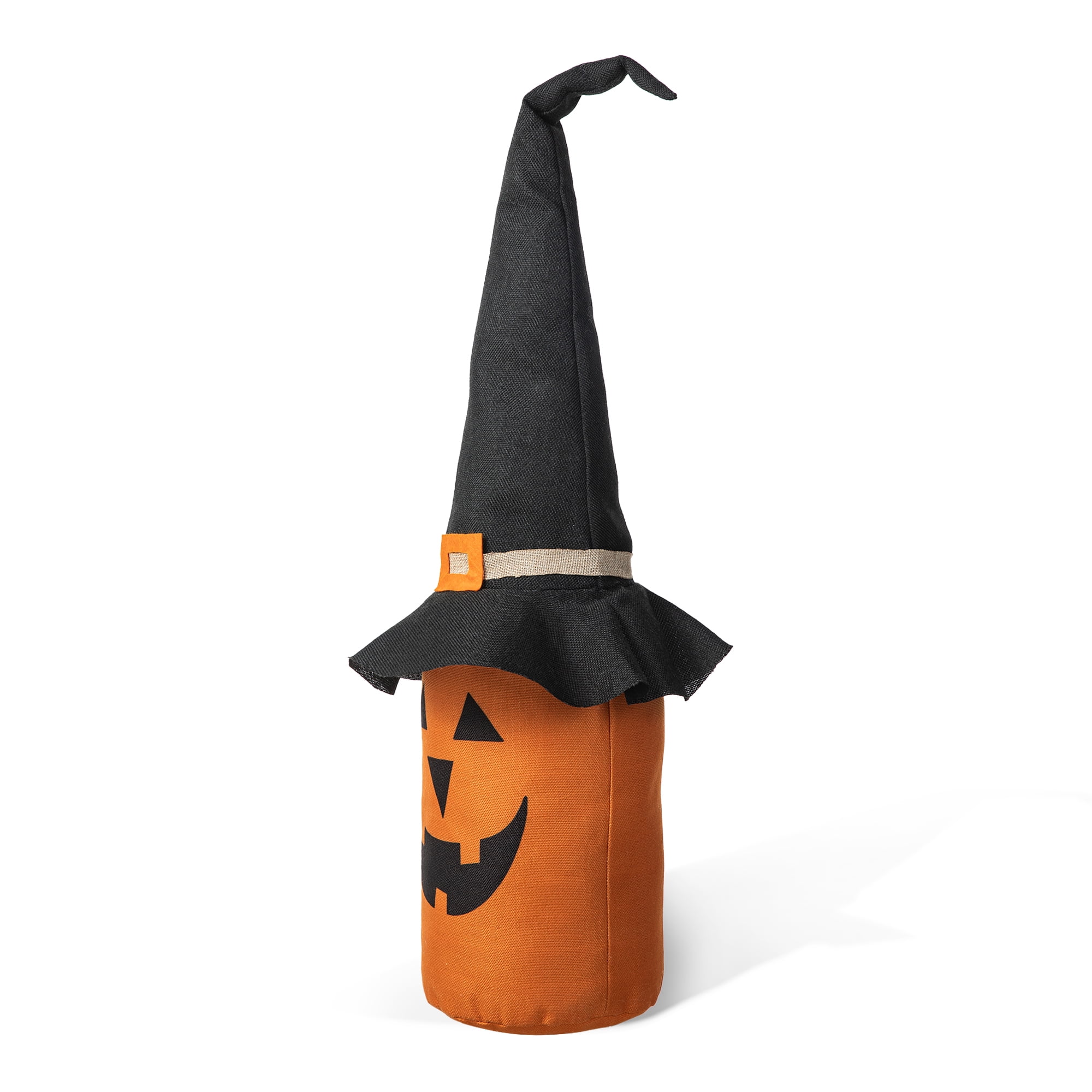 Glitzhome 24"H Halloween Linen Jack-O-Lantern Doorstop Porch Decor ...