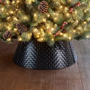 Gerson 33-Inch High Galvanized Metal Tabletop Evergreen Tree with Star ...