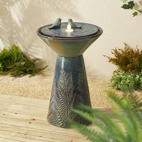 Ceramic Bird Baths in Shop Bird Baths By Material - Walmart.com