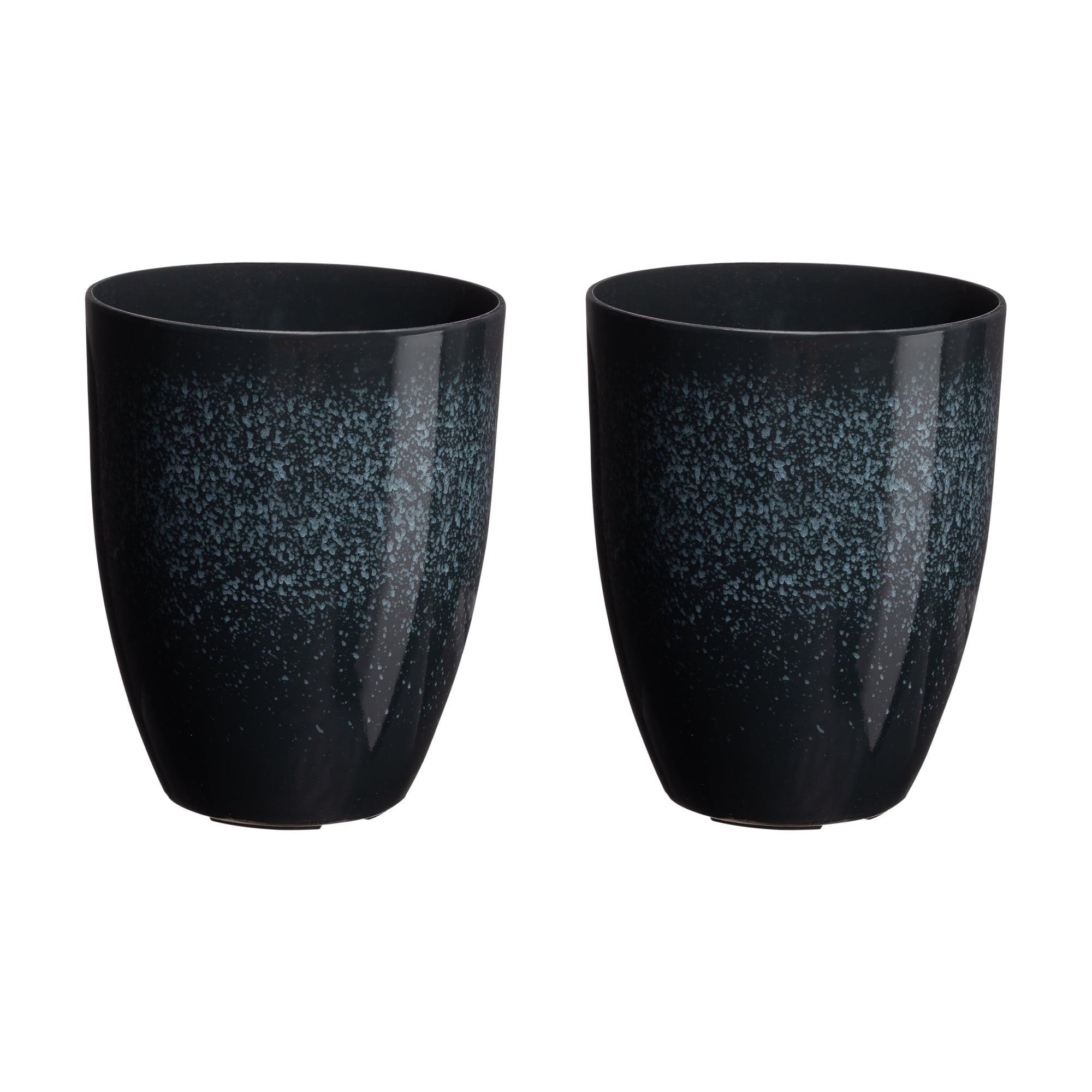 Glitzhome Environmental Oversized Faux Ceramic Tall Bowl Plastic Pot ...