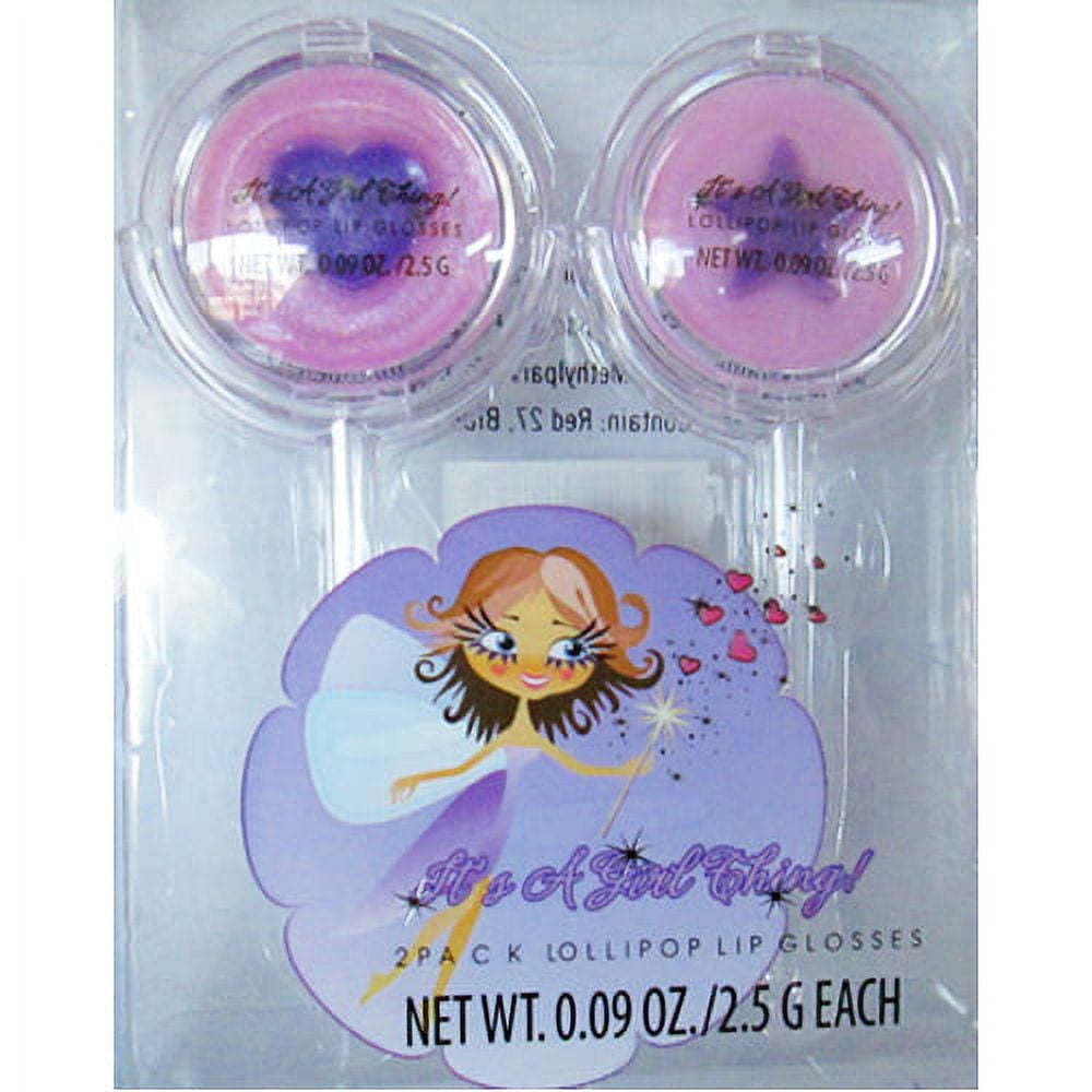 Glitzy Girl 'Its a Girl Thing' Purple Lollipop Lip Gloss / Favors (2ct ...