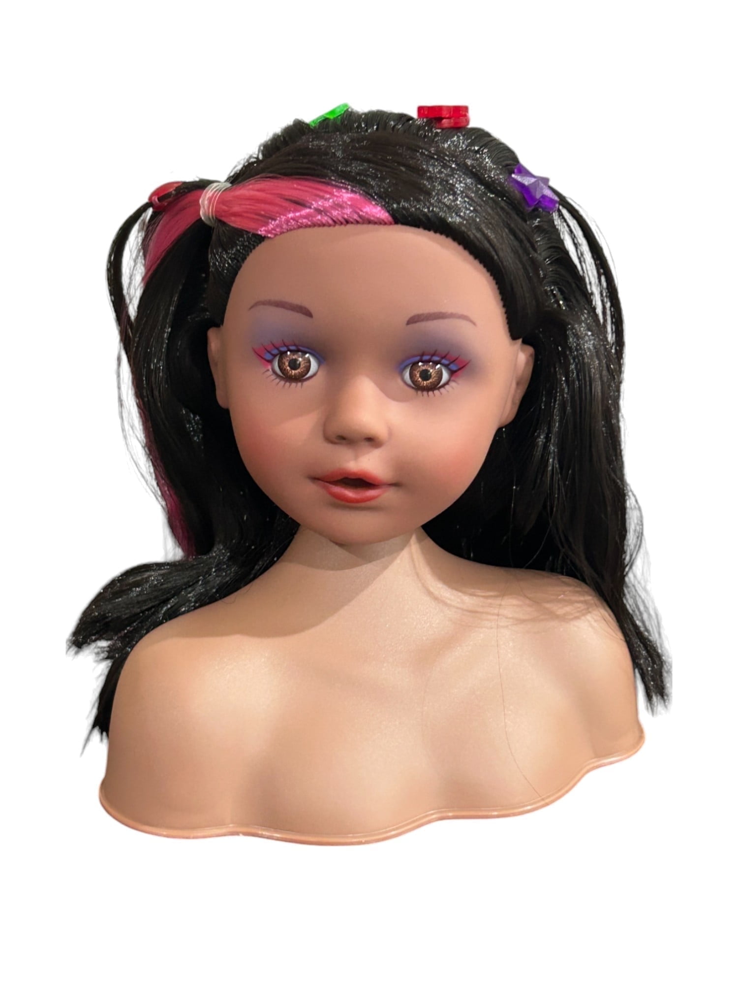 Glitzy Girl Small Styling Head - Cute Kids Hairdresser Doll Toy with 50 ...