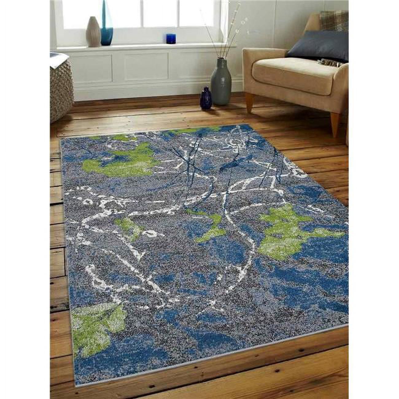 Glitzy Rugs 5 x 8 ft. Machine Woven Heatset Polypropylene Contemporary ...