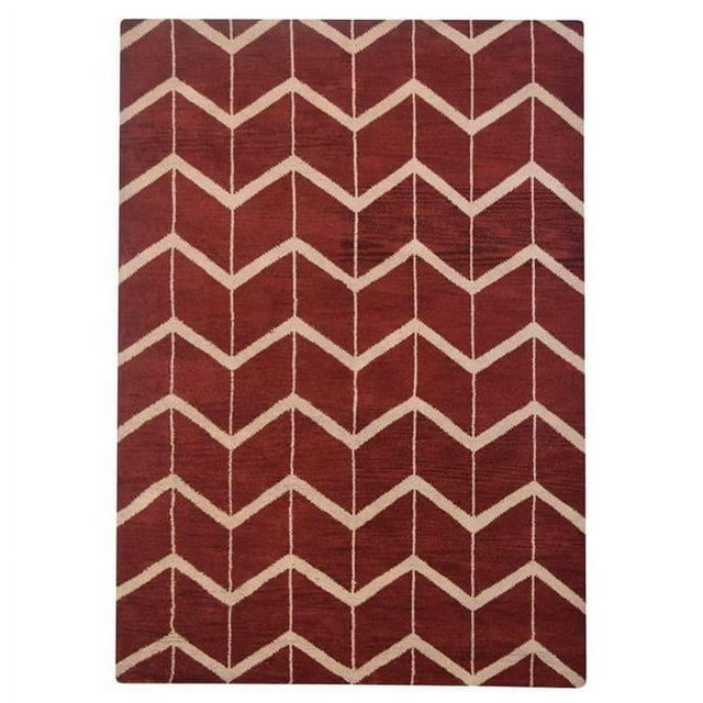 Glitzy Rugs UBSN01052K2601A32 10 x 14 ft. Hand Knotted Wool Geometric ...