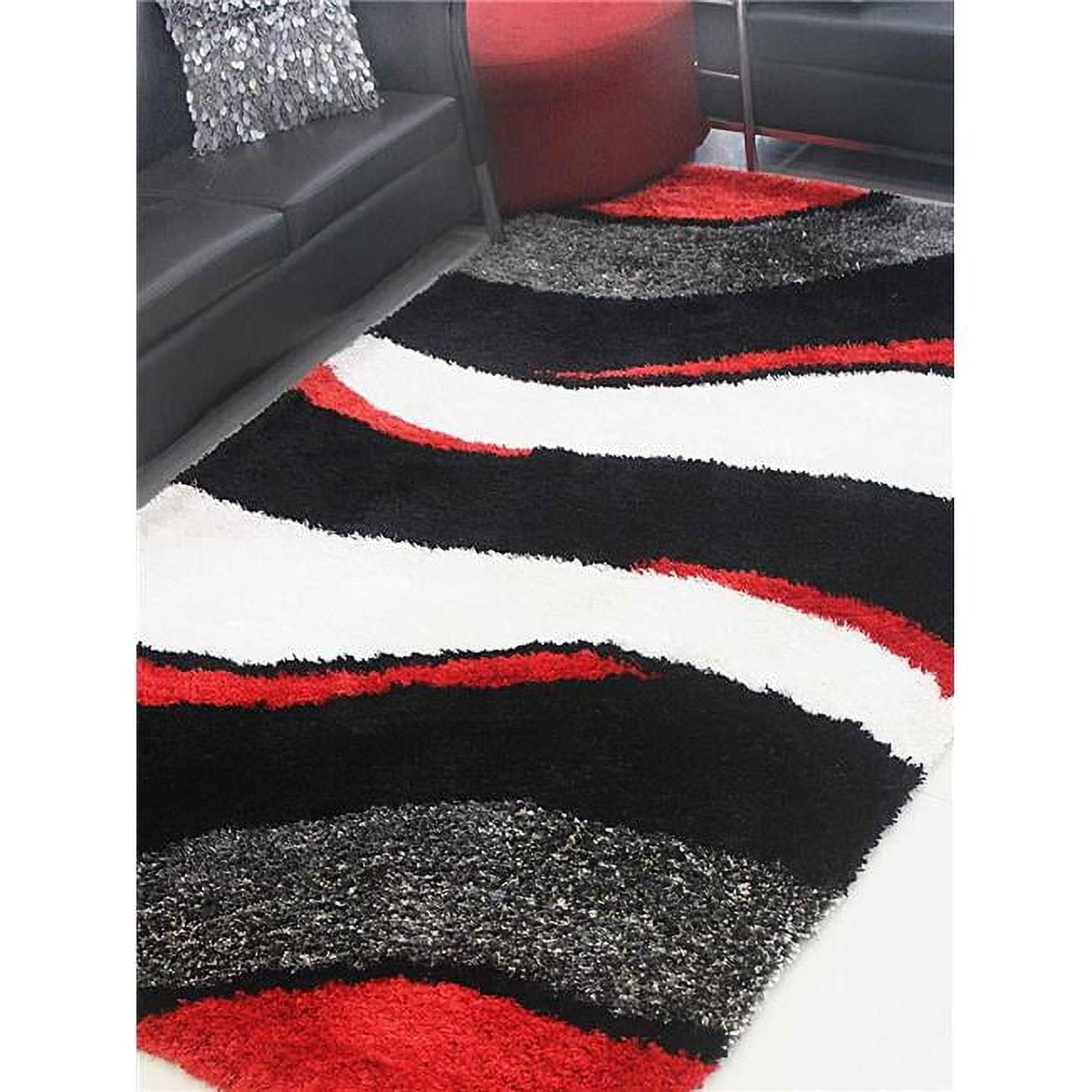 Glitzy Rugs Hand Tufted Shag Polyester 10 x 14 ft. Contemporary Area ...