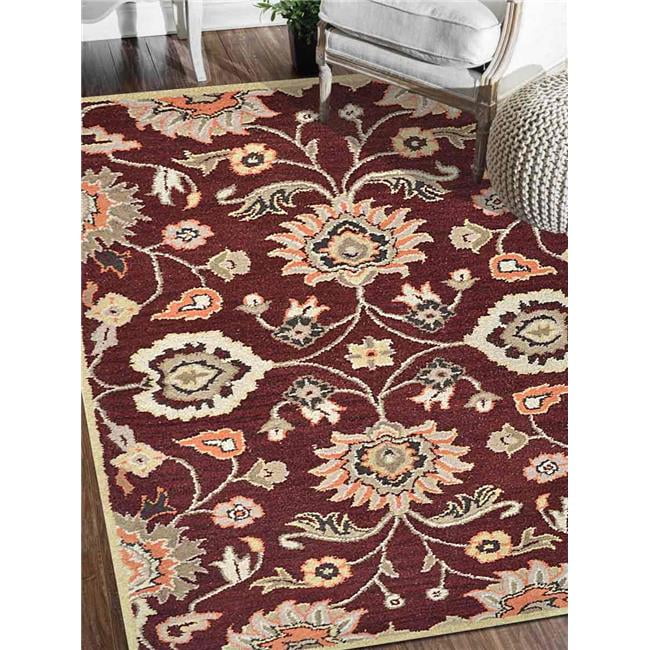 Glitzy Rugs UBSK00712T0018A16 8 x 11 ft. Hand Tufted Wool Oriental ...