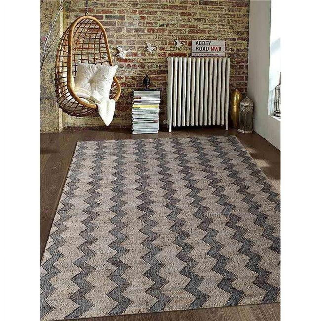 Glitzy Rugs UBSJ00030H0106A9 5 x 8 ft. Hand Woven Kilim Jute Eco ...