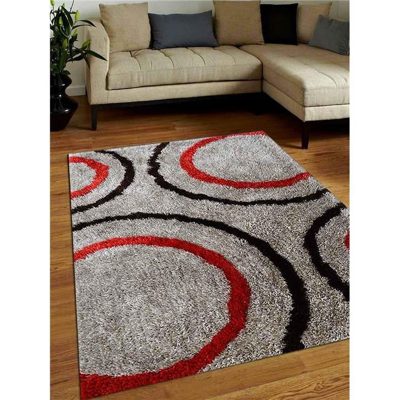 Glitzy Rugs UBSK00032T0000A4 4 x 6 ft. Hand Tufted Shag Polyester ...